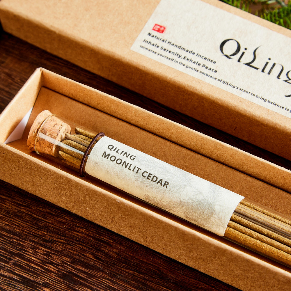 QiLing Aura Handmade Incense-Moonlit Cedar
